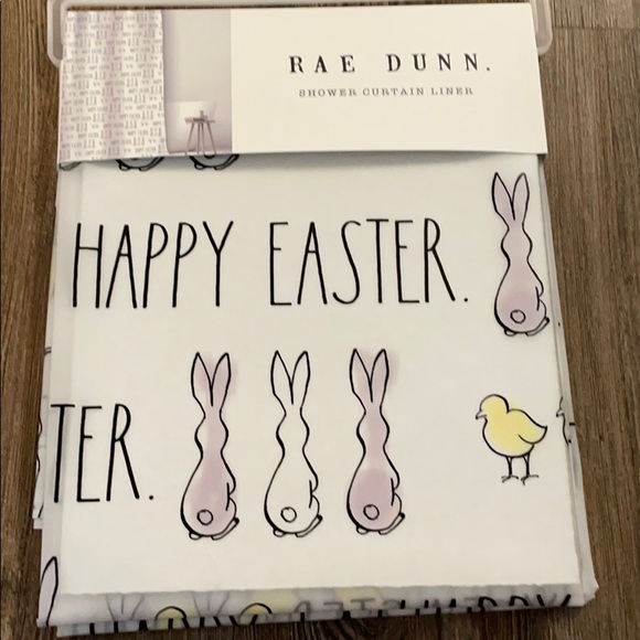 Rae Dunn | Bath | Happy Easter Shower Curtain Liner Rae Dunn | Poshmark